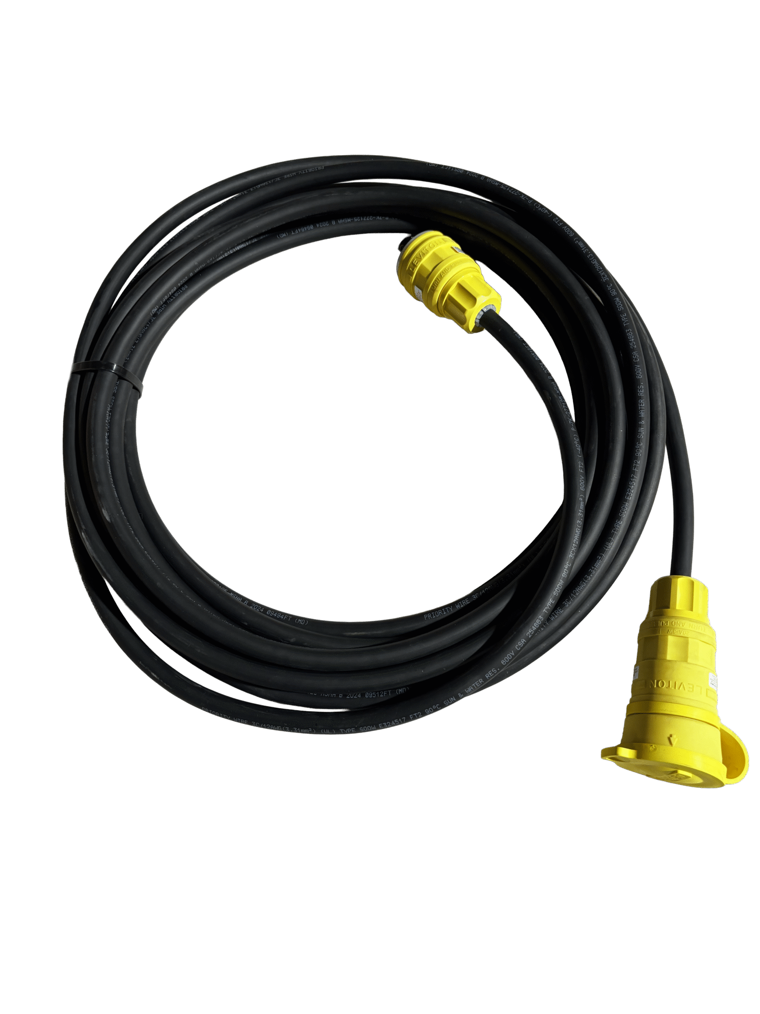 Twist-Lock Extension Cord (L-Series) | Industrial Temporary Power Cable