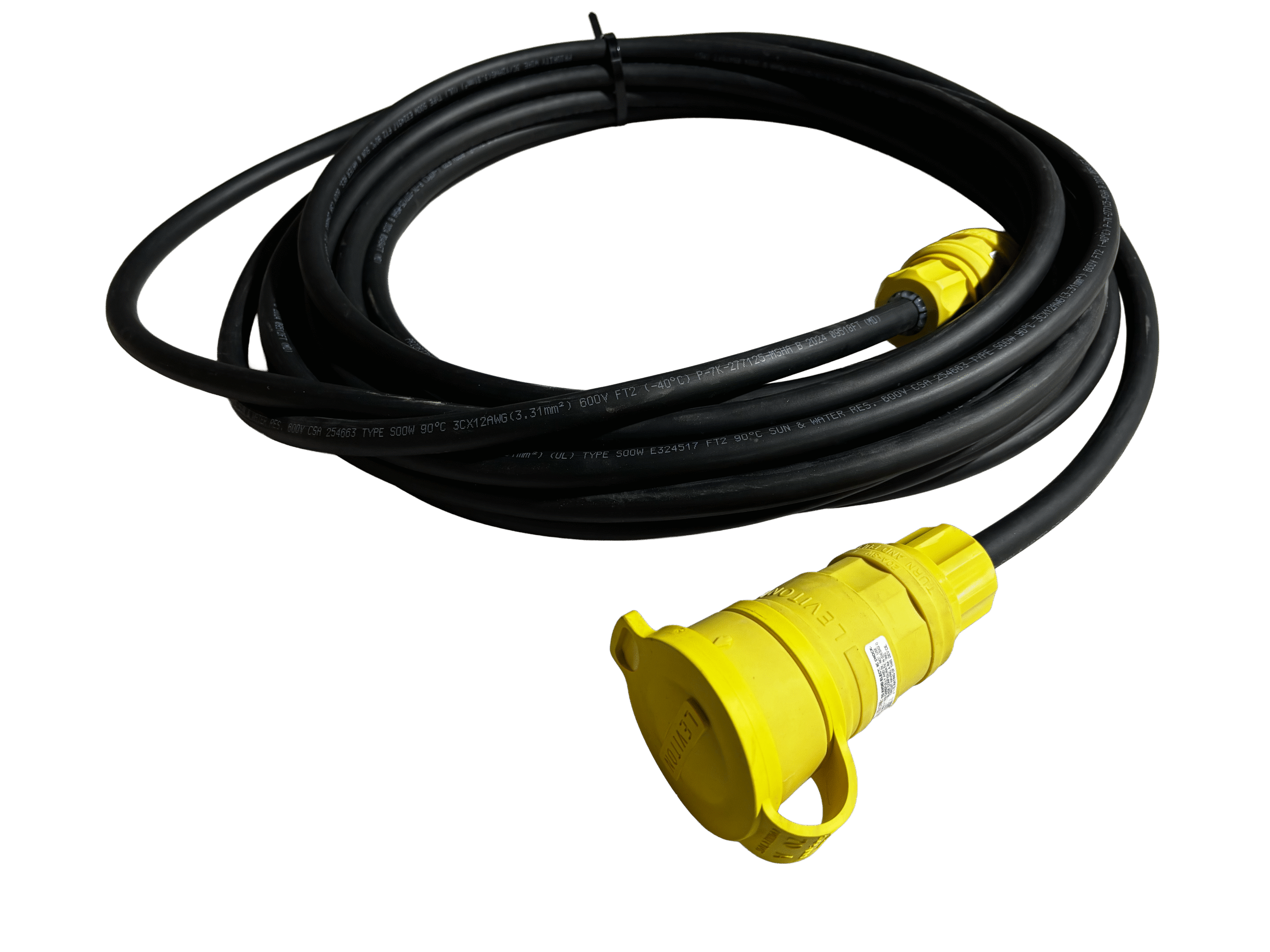 Twist-Lock Extension Cord (L-Series) | Industrial Temporary Power Cable